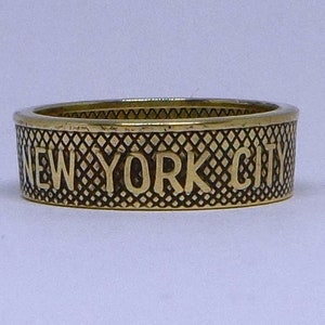 Sealed New York City Subway Transit Token Coin Ring Size 4-14 - Etsy