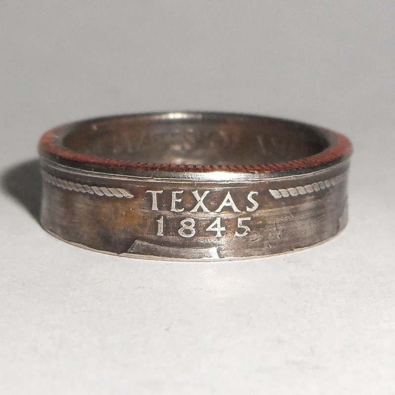 Texas Coin Ring - Etsy