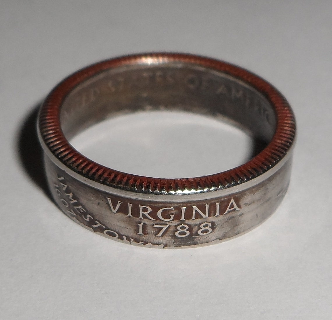 Sealed VIRGINIA Us Quarter Coin Ring Size or Pendant - Etsy