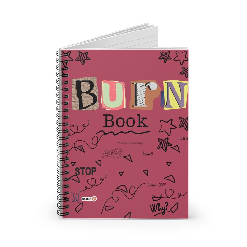 Burn Book, Burn Journal, Personalized Notebook Burn Book, Gift for ...