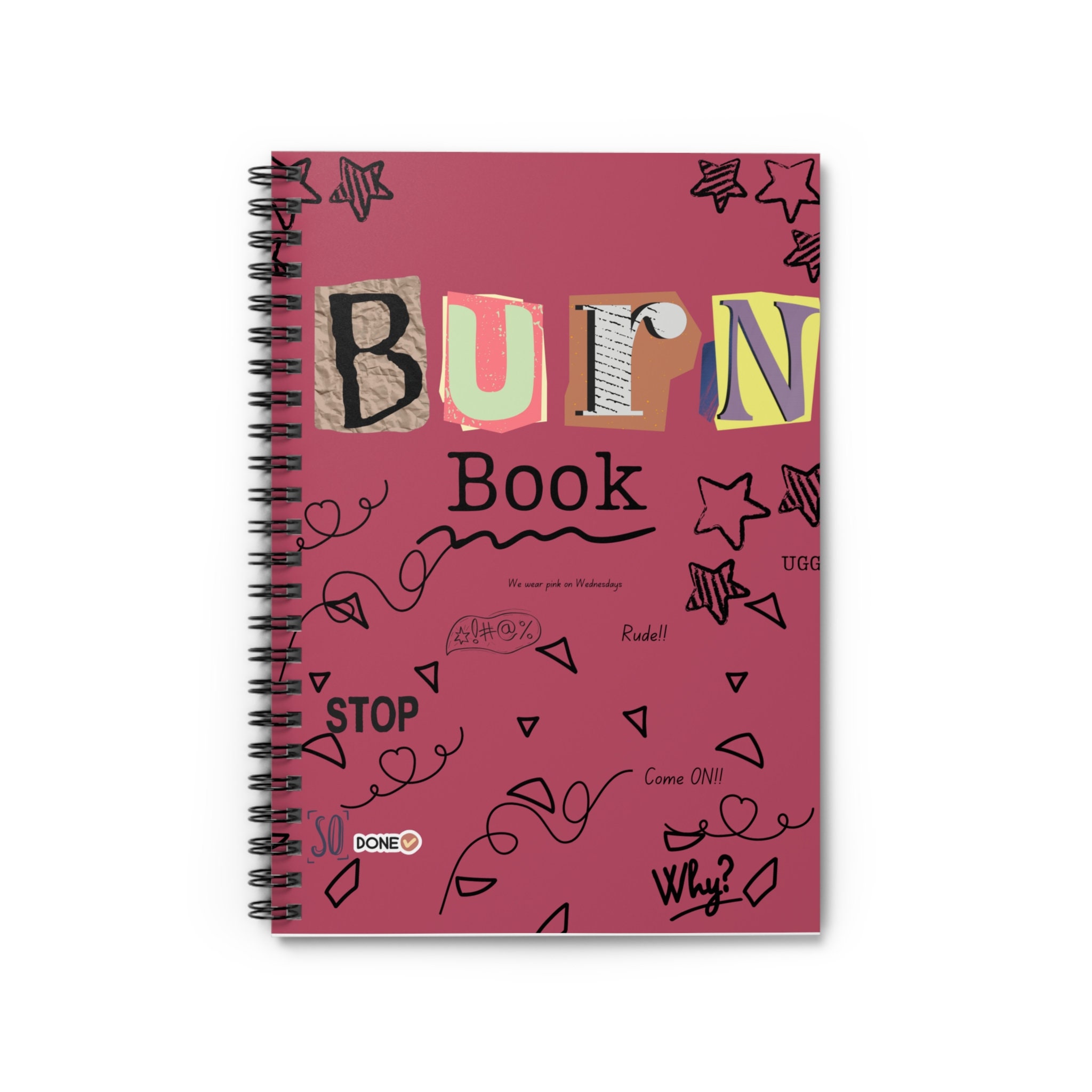 Burn Book, Burn Journal, Personalized Notebook Burn Book, Gift for ...