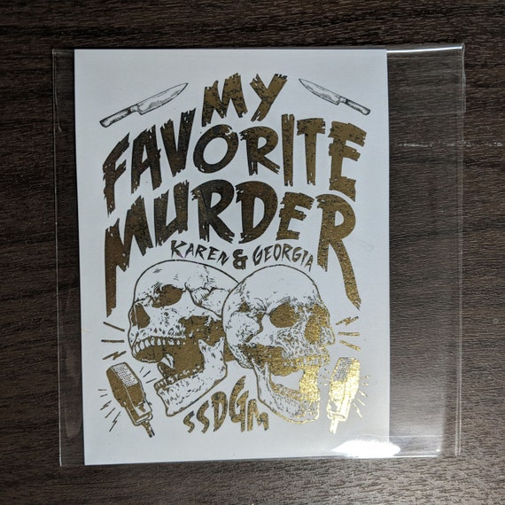 My Favorite Murder Typography Foil Prints | Etsy