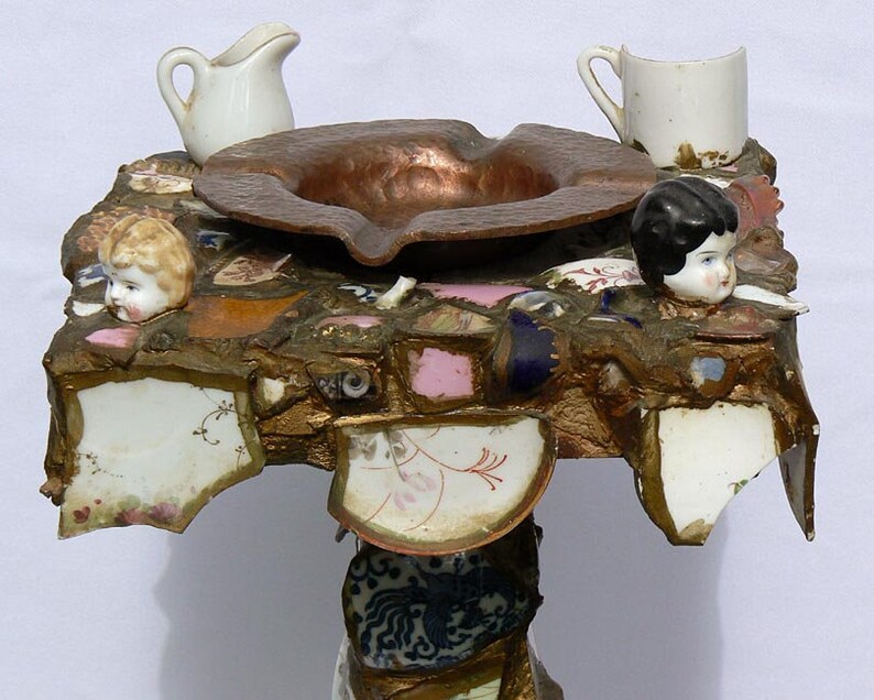 Beautiful and Detailed Memory Ware Pedestal Covered With Very - Etsy