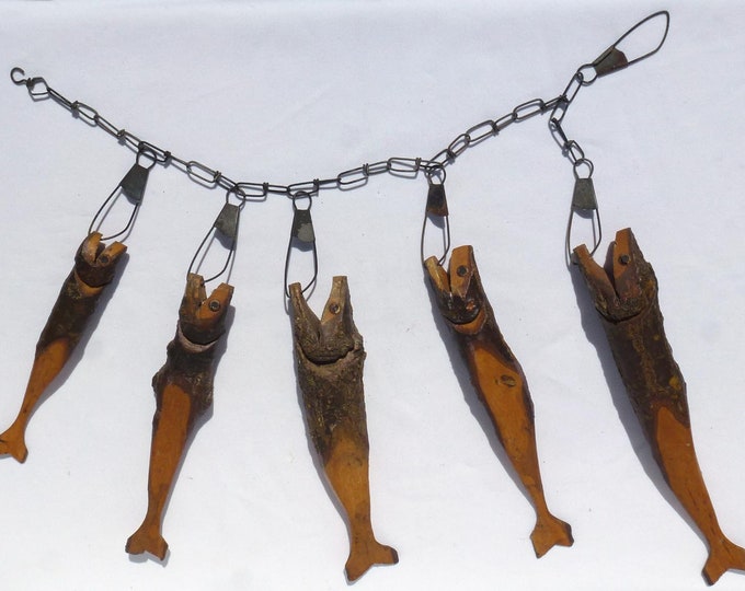 Scribble Fish, Fish Wall Art, Fish Carving, Found Object Fish Sculpture ...