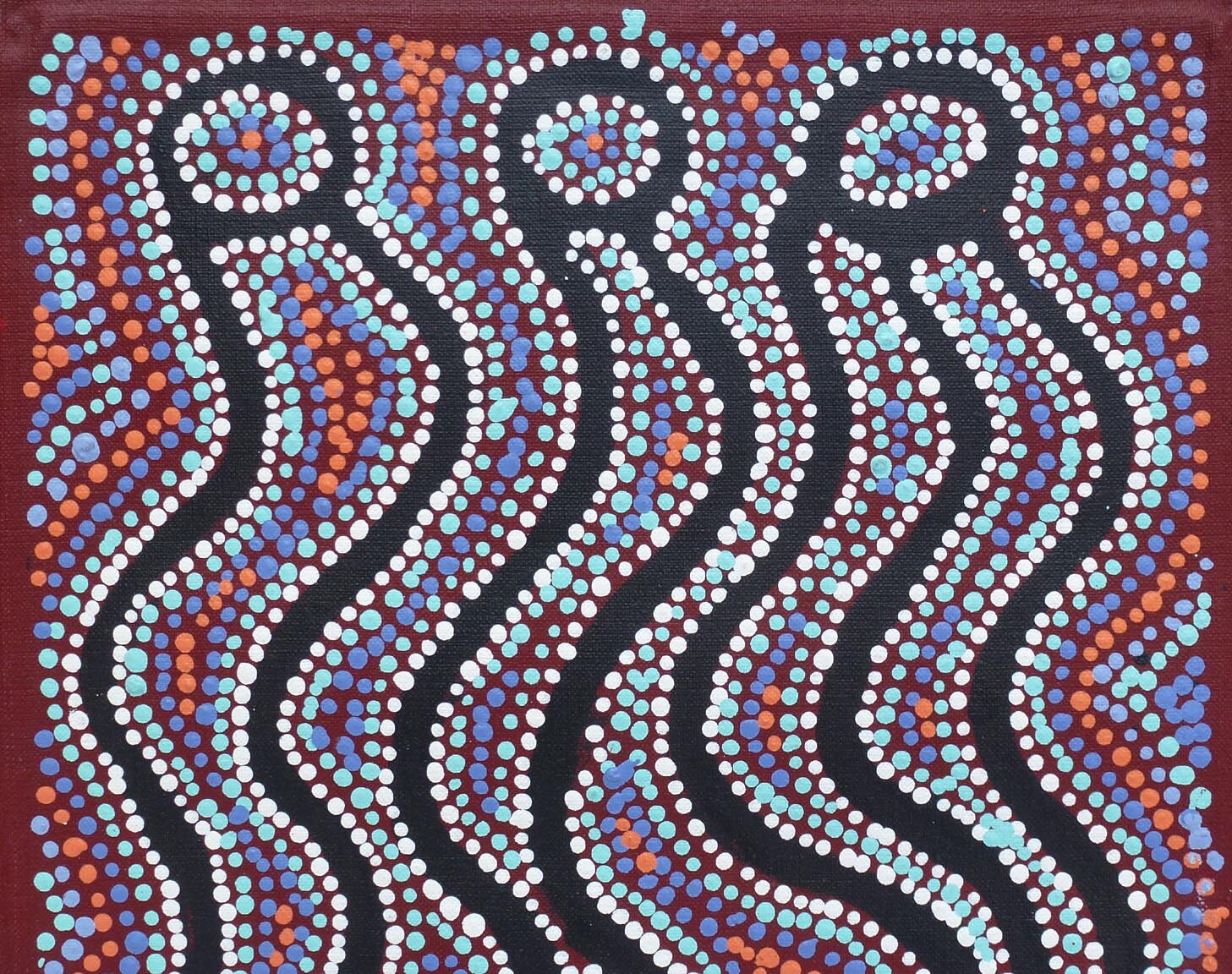 An Australian Aboriginal Drawing by Suzy Watson Nangala. Fine Dot ...