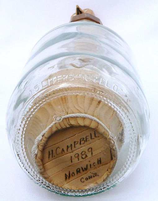 An Amusing and Interesting Bottle Whimsey Has a Barrel Built Inside and ...