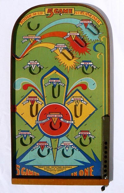 A Pinball Type Gameboard. Great Color and Graphics. - Etsy