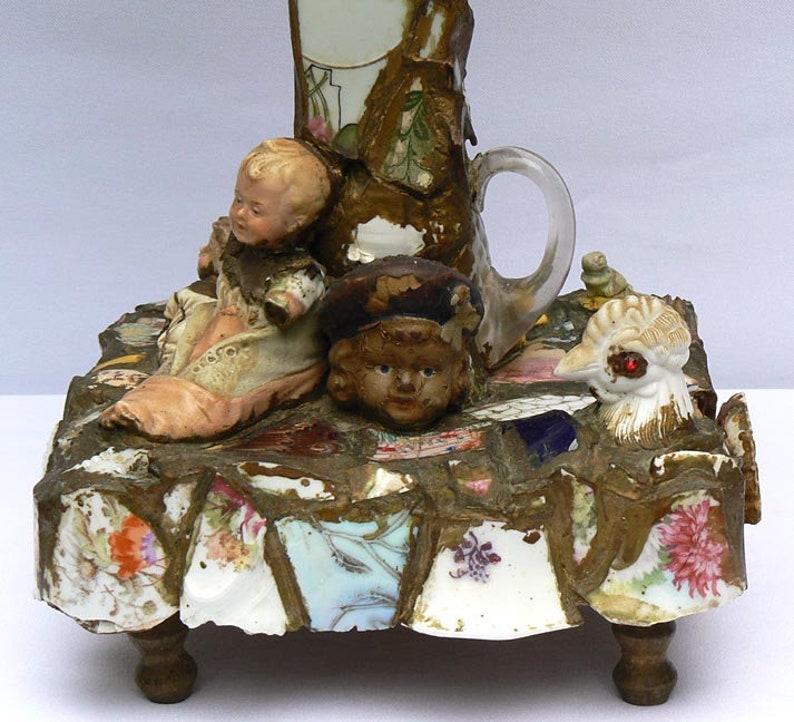 Beautiful and Detailed Memory Ware Pedestal Covered With Very - Etsy