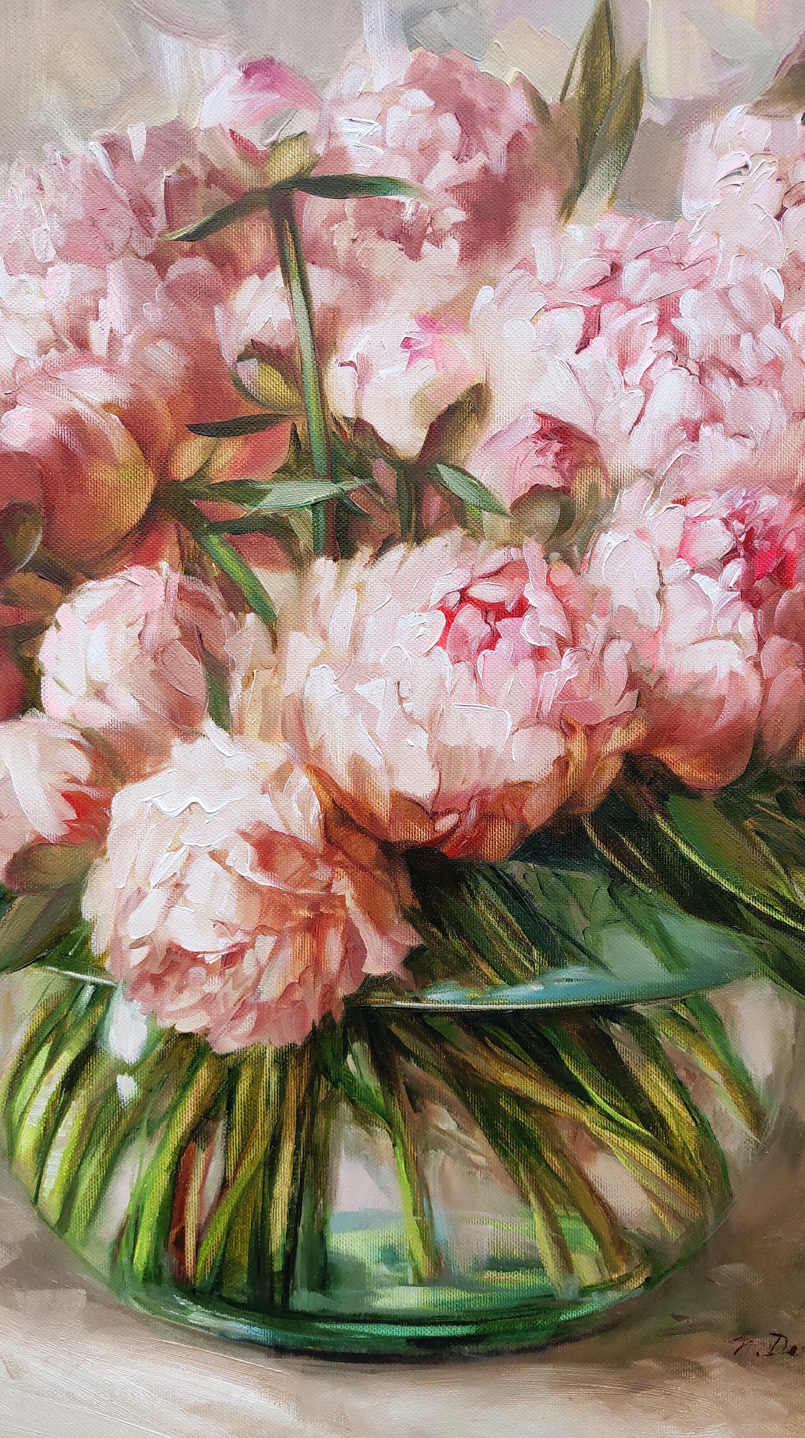 Peonies Painting Large Peony Painting Oil Floral Painting - Etsy
