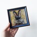 Cute Rabbit Painting Original Framed 4x4 Small Framed Art - Etsy