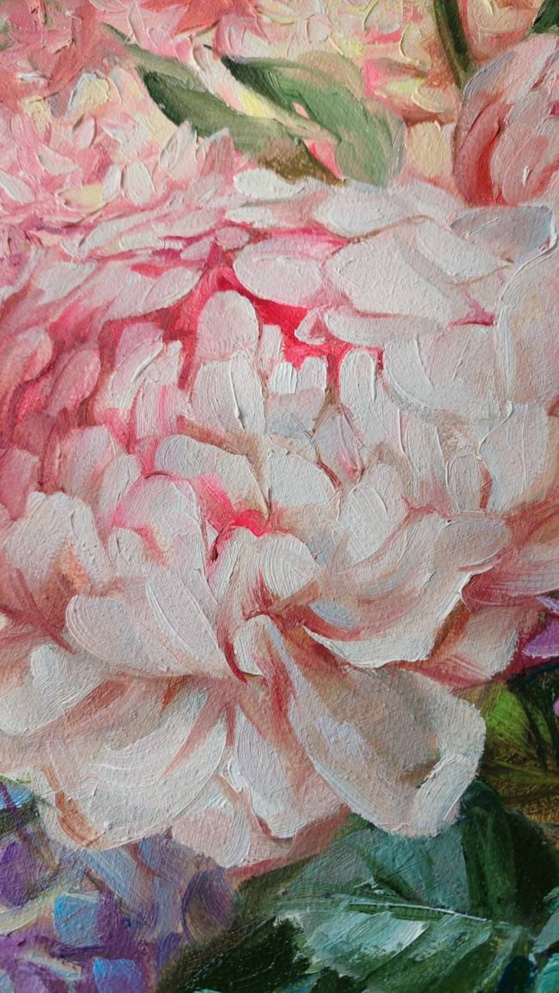 Extra Large Floral Oil Paintings on Canvas Original Hydrangea - Etsy