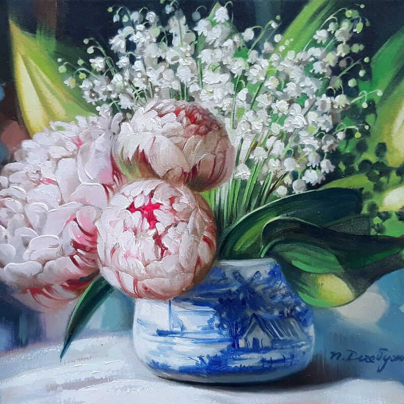 Paintings of Lilies - Etsy