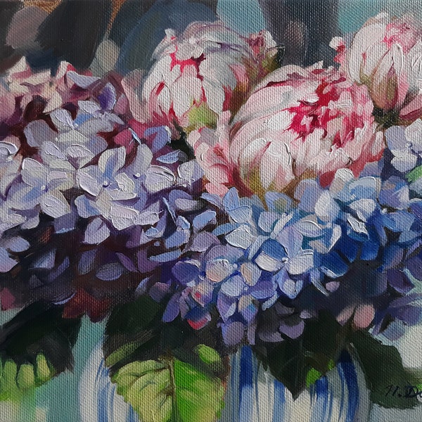 Hydrangea Painting - Etsy