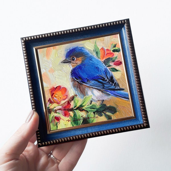 Blue Bird Art - Etsy