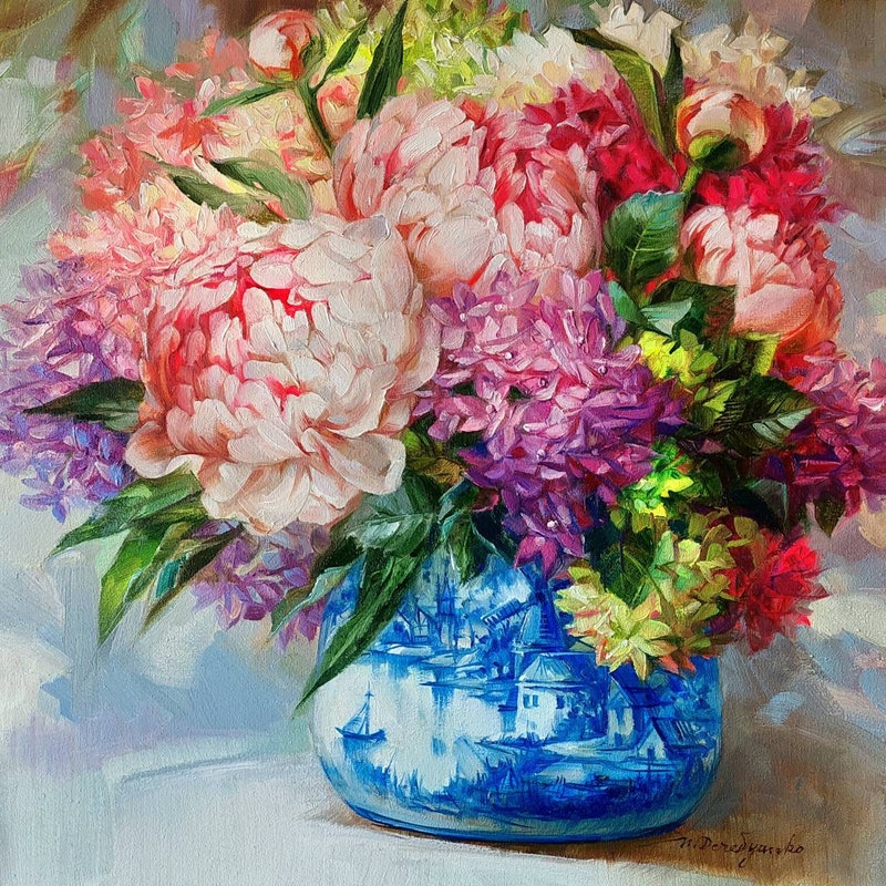 Hydrangea Painting - Etsy