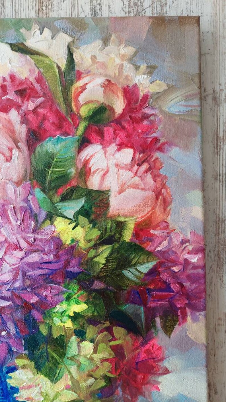 Extra Large Floral Oil Paintings on Canvas Original Hydrangea - Etsy