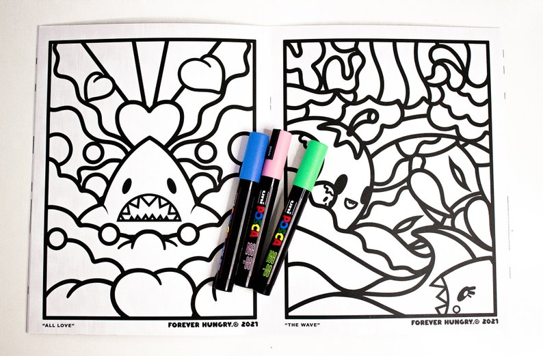 Color Me Hungry Vol. 1, Coloring Book, Adult Coloring Book, Premium ...