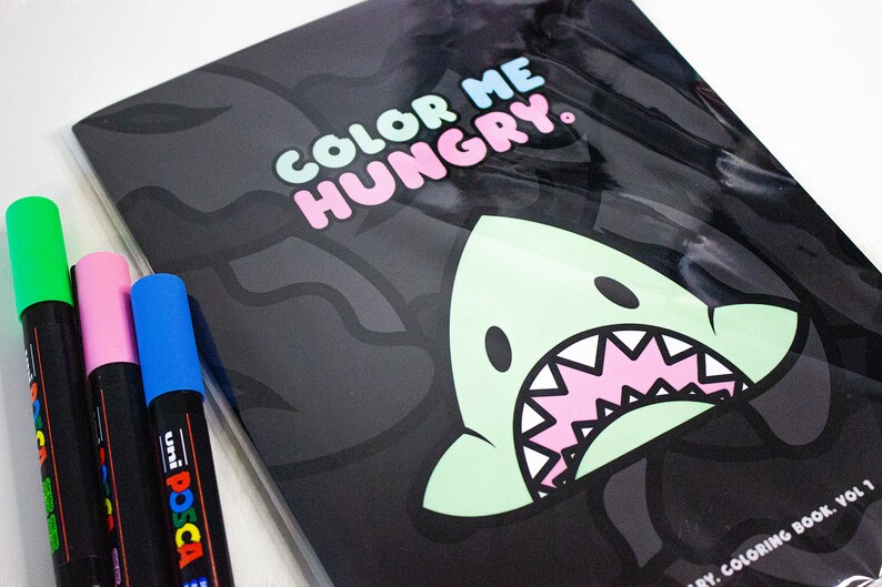 Color Me Hungry Vol. 1, Coloring Book, Adult Coloring Book, Premium ...