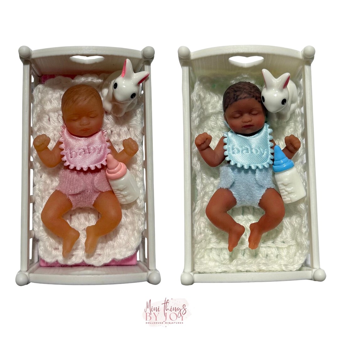 Dollhouse Nursery Miniatures: 1/12 Scale Baby Accessories - Etsy