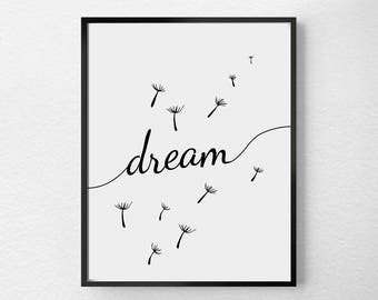 Dream print | Etsy
