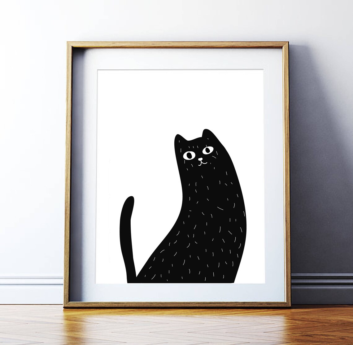 Cats Sketch Printable Wall Art Cat Prints Digital Print | Etsy