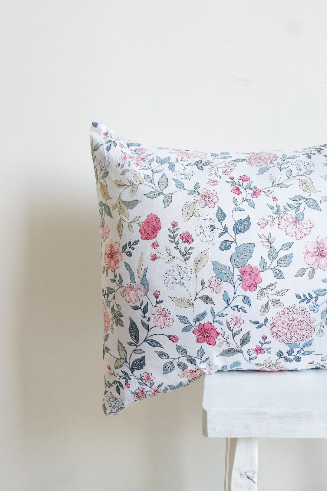 100% Cotton Floral Pillowcases , Handmade Cotton Pillowcases , Home ...