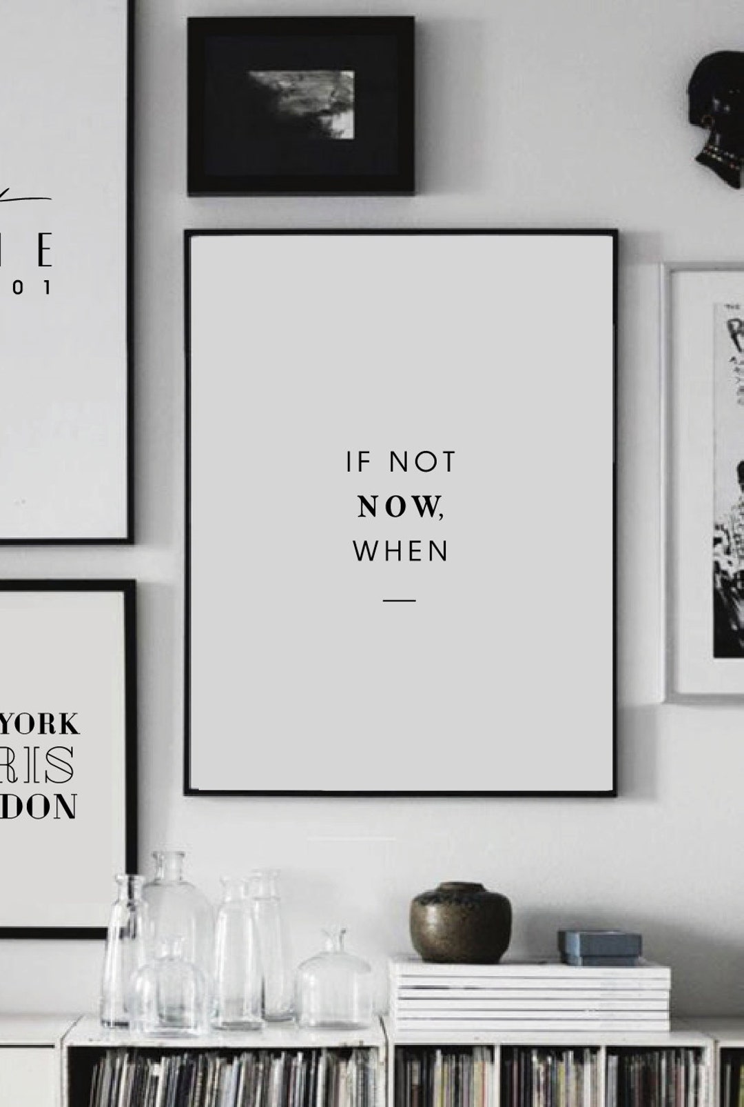Printable Arts, If Not Now, When, Printable Wall Art, Wall Decor, Home ...