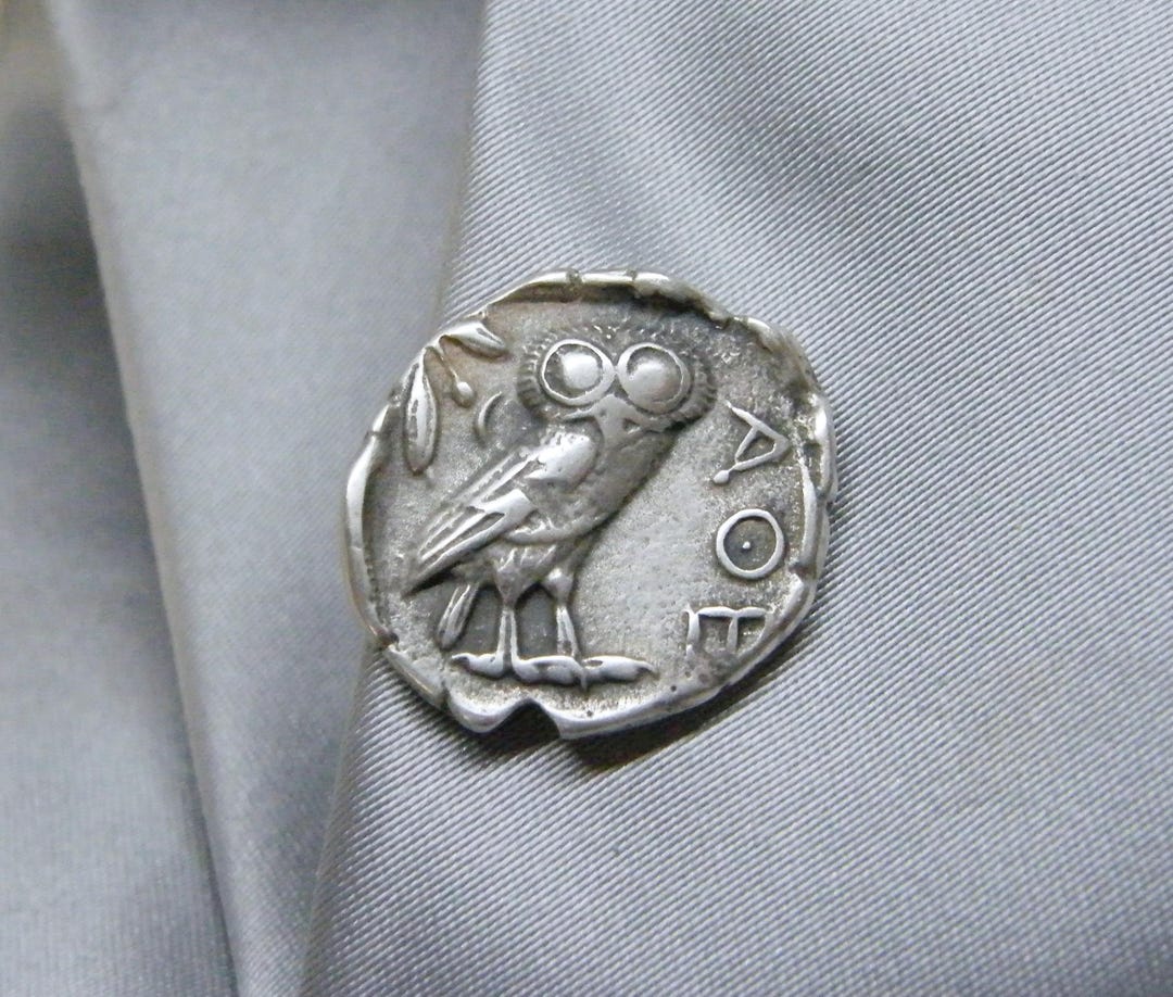 Athena Owl Vintage Tie Clip: AOE Greek Sorority Accessory - Etsy