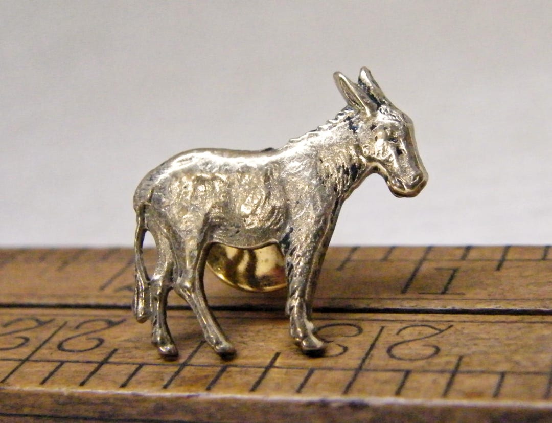 Vintage Figural Donkey, Mule or Burro Tie Tack or Lapel Pin Perfect ...