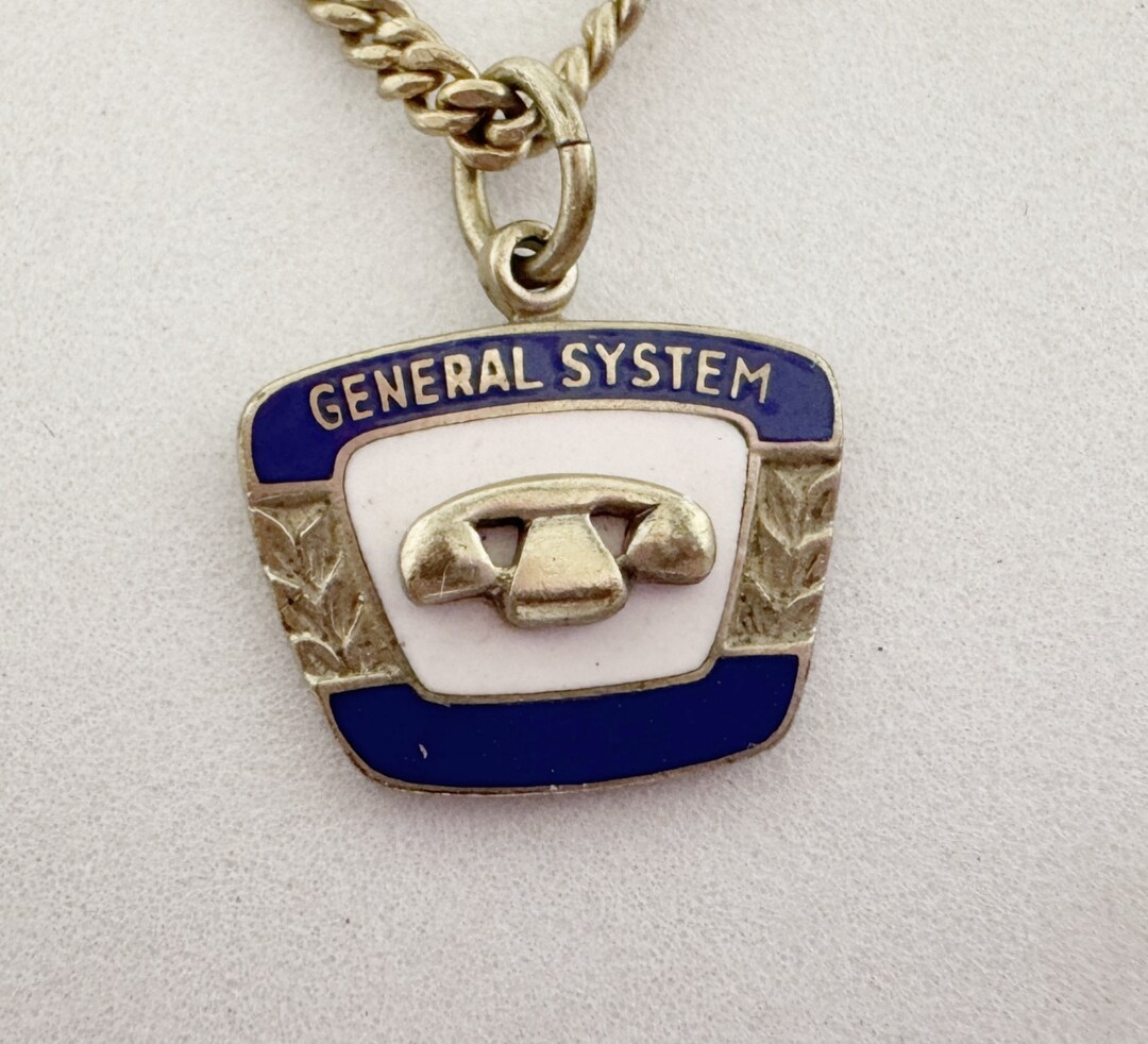 Vintage General Systems Rotary Dial Telephone Drop Medallion - Etsy