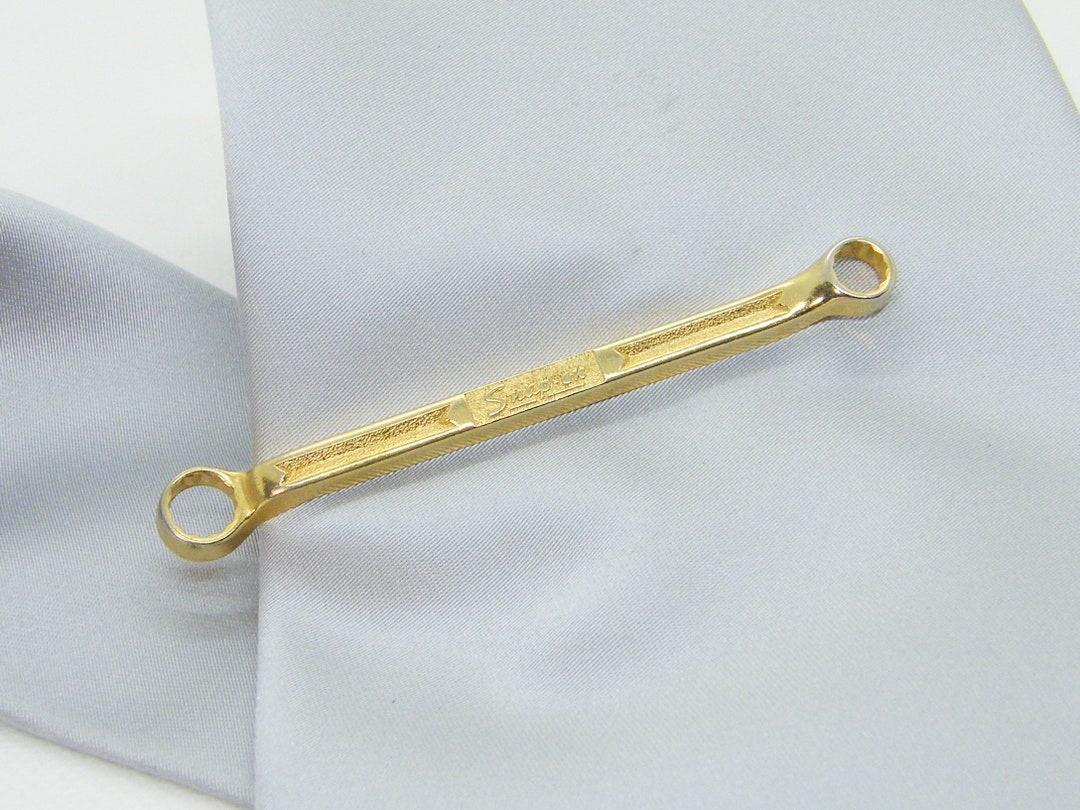 Vintage Snap on Tools Double End Box Wrench Tie Bar Gold-tone Lapel ...