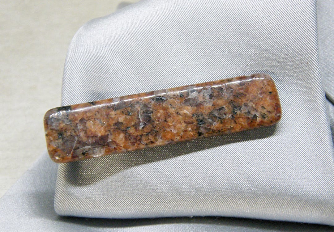 Vintage Granite Tie Clip: Natural Stone Classic Accessory - Etsy
