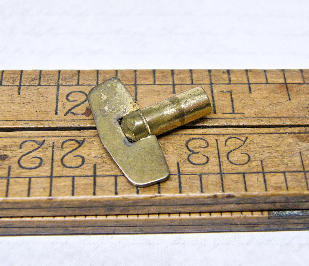 Tiny Vintage Brass Alarm Clock Key: Steampunk Jewelry Finding - Etsy