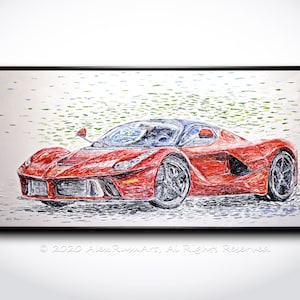 laferrari drawing front