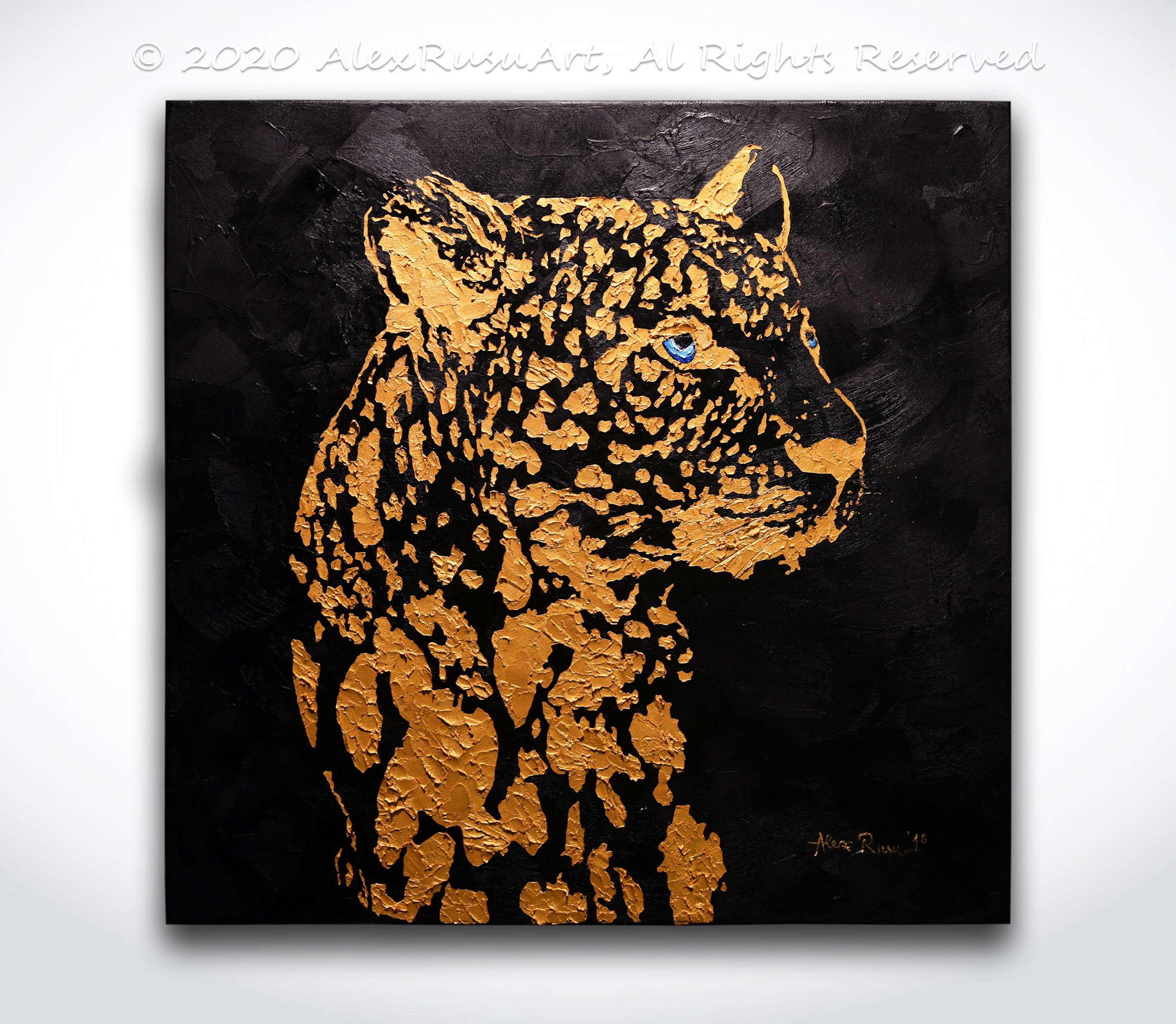 Abstract Leopard Painting