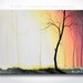 Forest Sunset Oil Painting ORIGINAL Large Contemporary Brigh Grass Tree ...