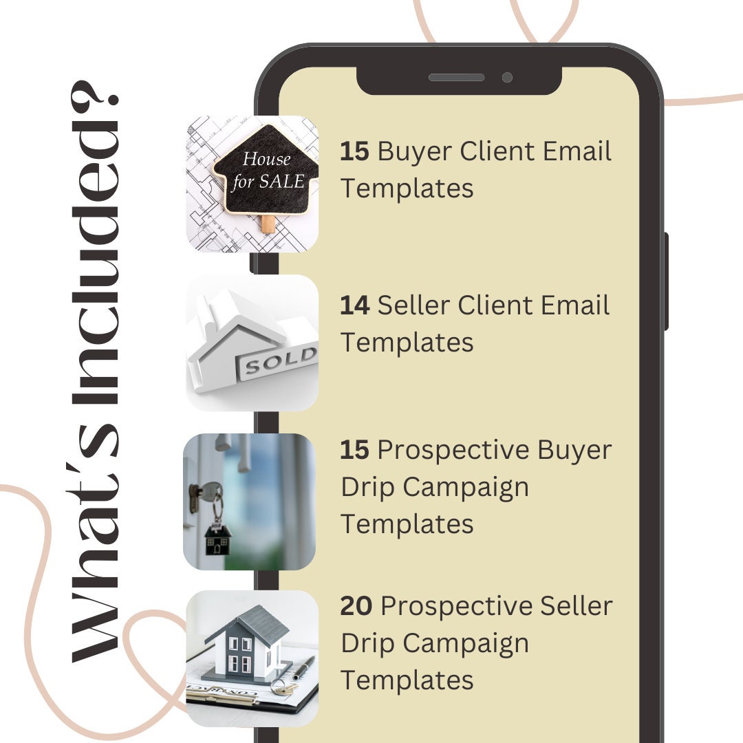 Ultimate Email Template Bundle for Real Estate Agents / 64 Templates ...