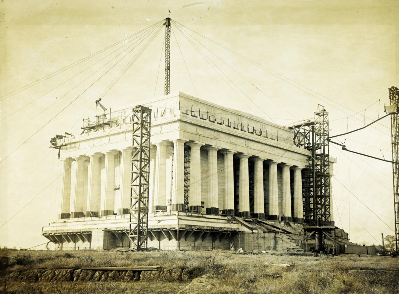 Lincoln Memorial Construction 1917 2 - Etsy