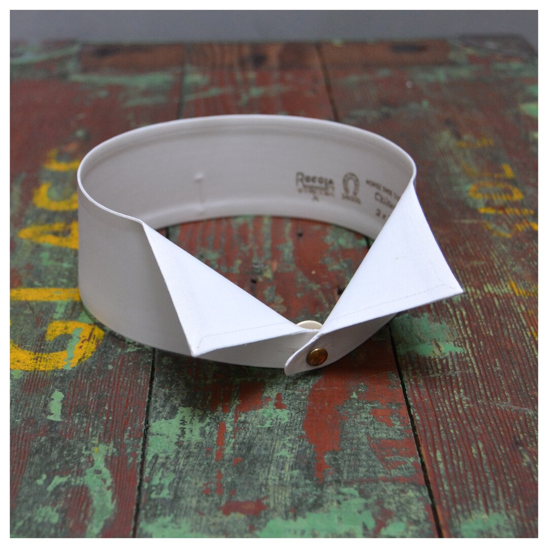 Vintage Collar, 1950's Wing Collar, Starched Formal Evening Dress ...