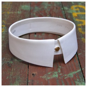 Vintage Collar, Starched Detachable Stand Fall Collar, Stiff/false ...