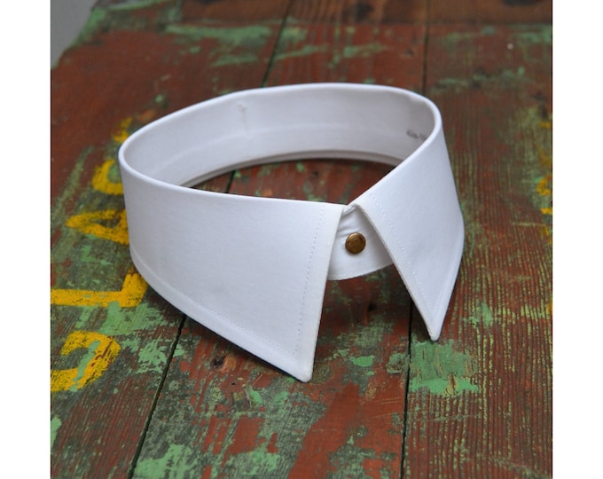 Vintage Collar, Starched Detachable Stand Fall Collar, Semi Stiff ...
