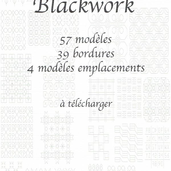 Blackwork Borders - Etsy