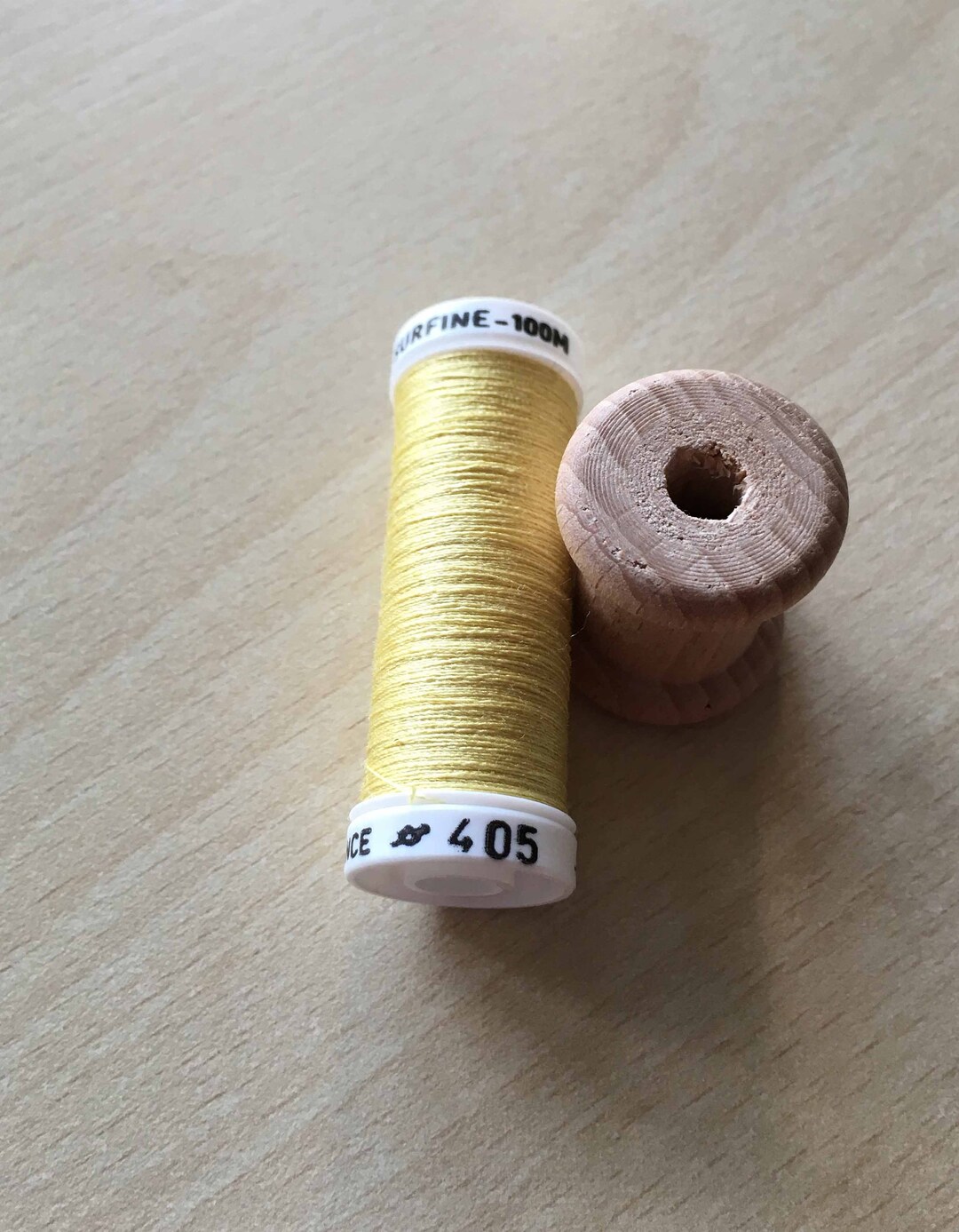 Coil of Surfine Silk Thread With Pale Yellow Silkworm 405 - Etsy