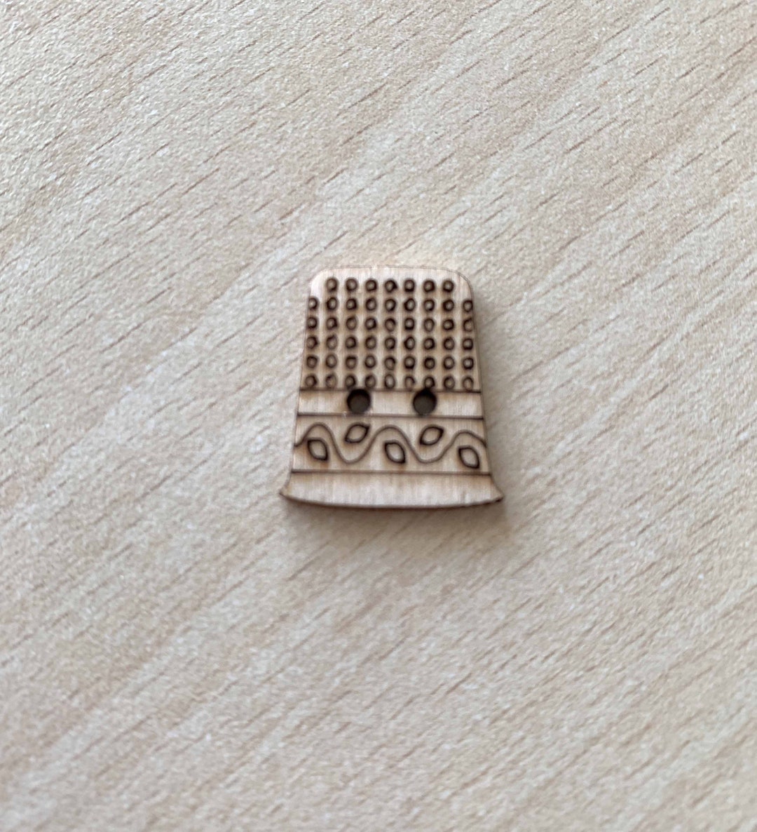 Pretty Little "sewing" Button Thimble - Etsy