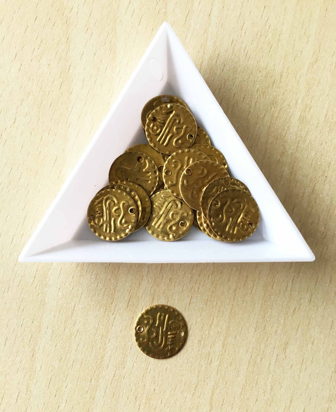 14 Mm Gold Metal Sequin Coin - Etsy
