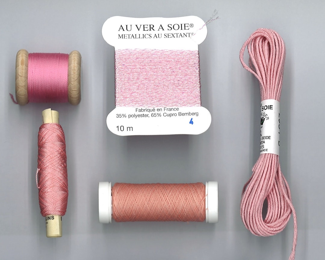 Pack Discovered Silk Thread Pink Mix - Etsy