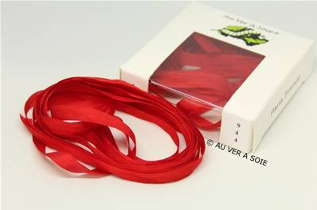 Silk Ribbon 944 4 Mm French Quality With Silkworm - Etsy