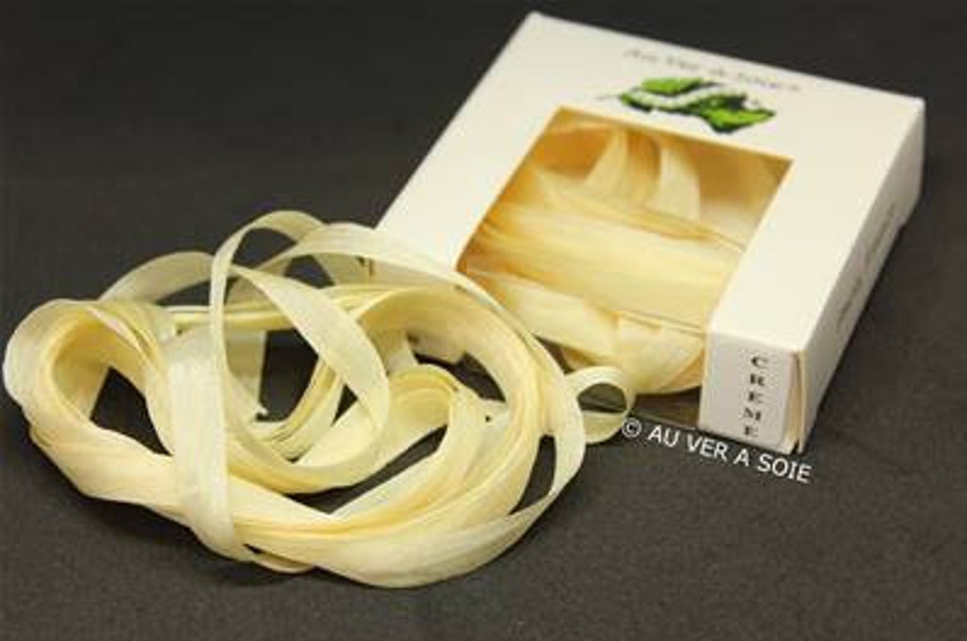 Silkworm Cream Silk Ribbon - Etsy
