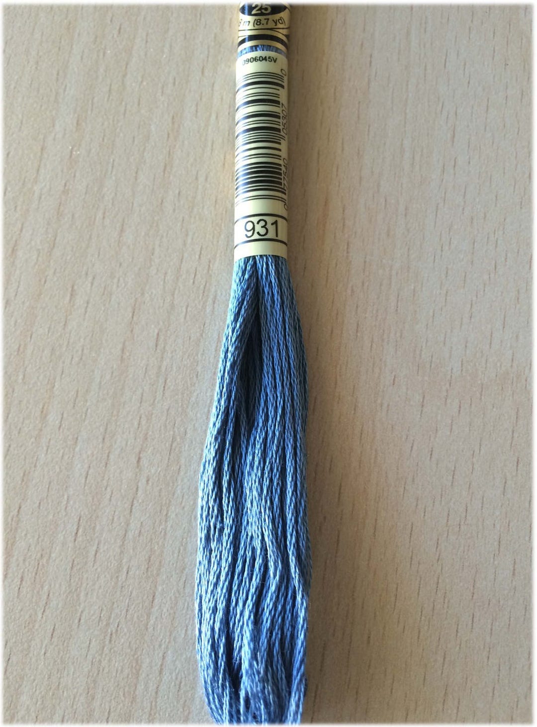 DMC Stranded 931 Blue Grey Six Strands - Etsy