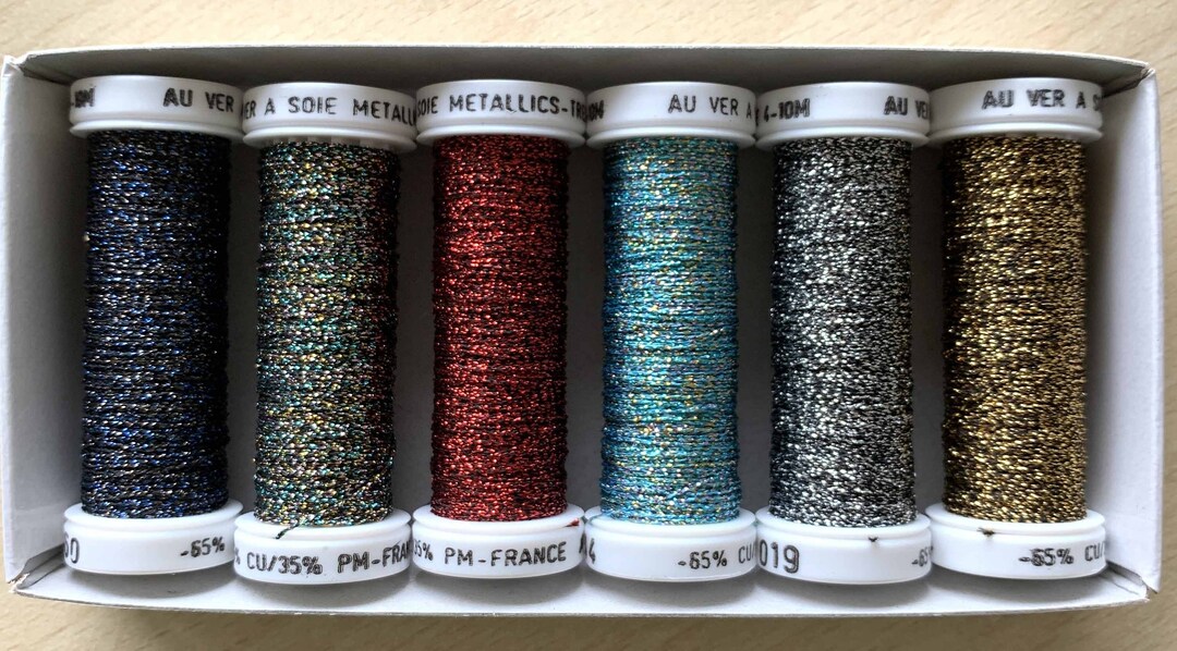 Discovery Pack of Mottled Metallic Threads 1 - Etsy